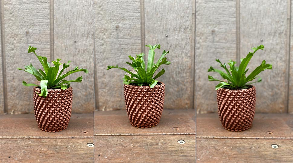 3D Printed Ceramic Pot Plants - Chantelle Baistow